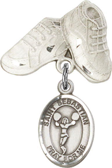 Hail MaryGifts | Jewelry | St Sebastian Cheerleading Baby Badge 975923 ...